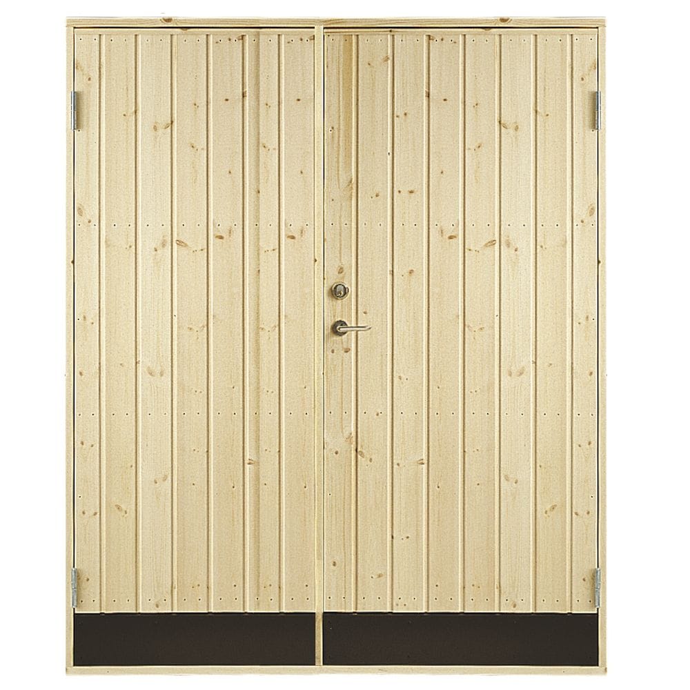 Plus Udhusdør Standard Hu Med Vindue Panel Inkl. Karm 88,6x197,8cm