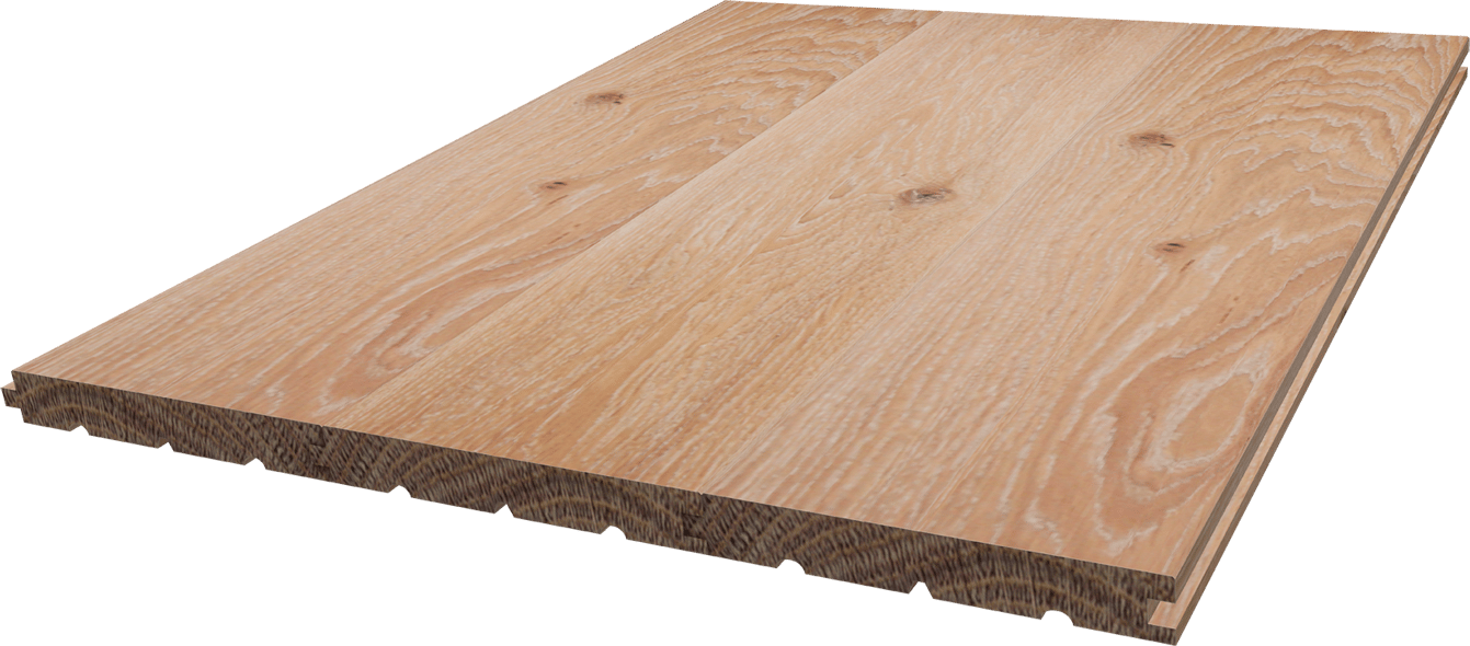 Moelven Eg Massiv Plank Arctic Børstet Rustik Sort 20x180mm 5,55m Pr M2