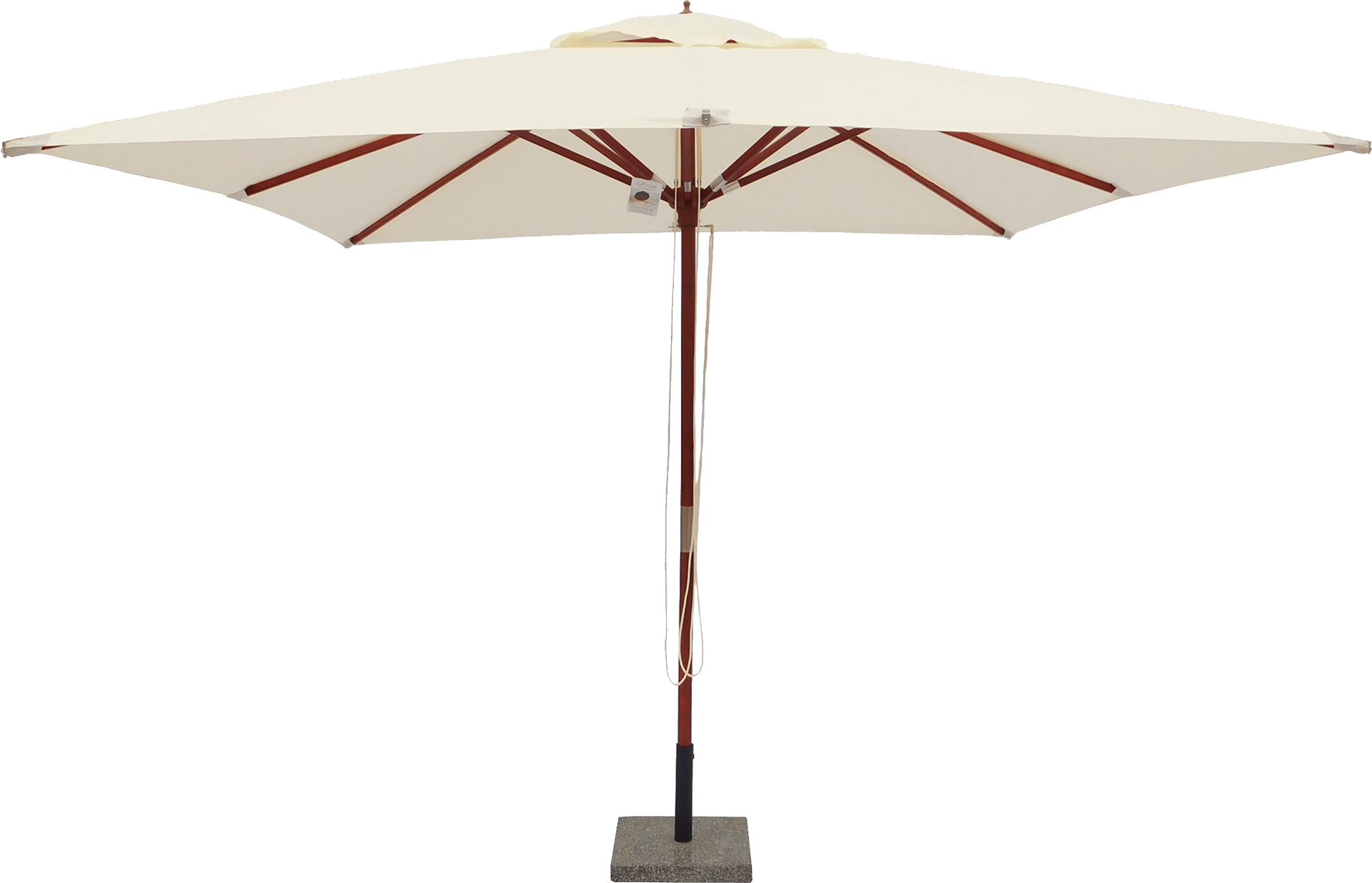 Nice Parasol 3x3m 2d Natur Nr.1