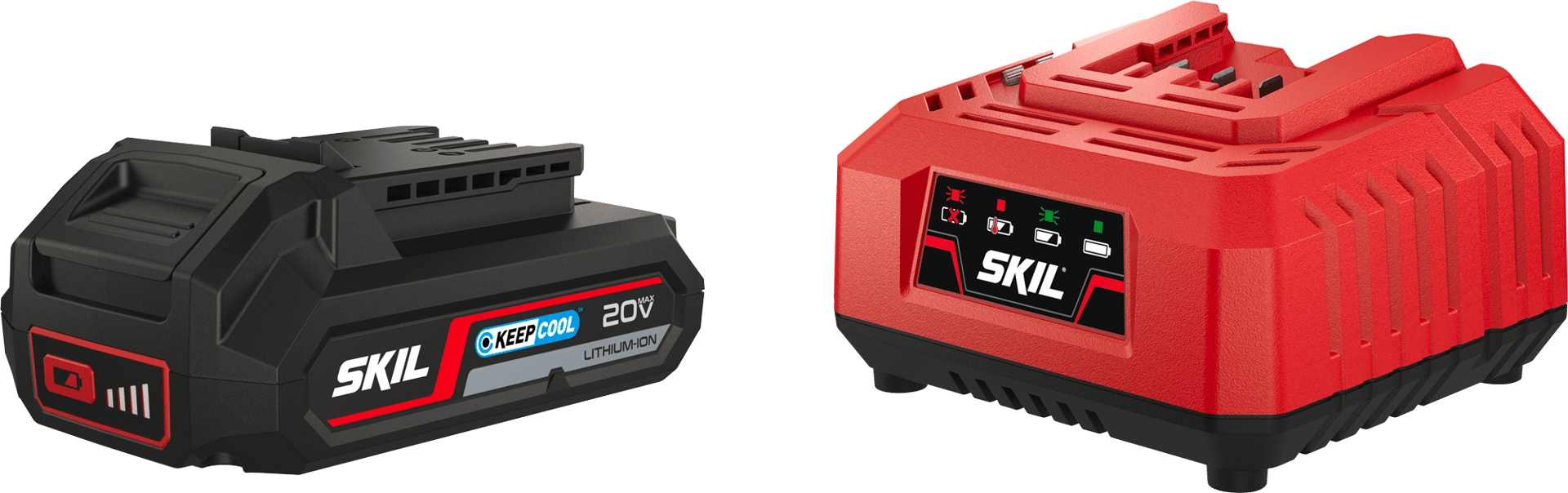 Skil Batteri Kit 2,0ah Batteri Og 2,4ah Oplader