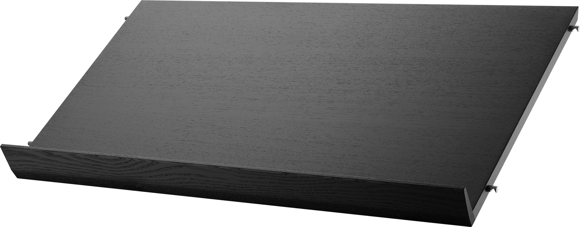 String Tidsskriftholder Træ 78x30 Cm Sortbejdset Ask