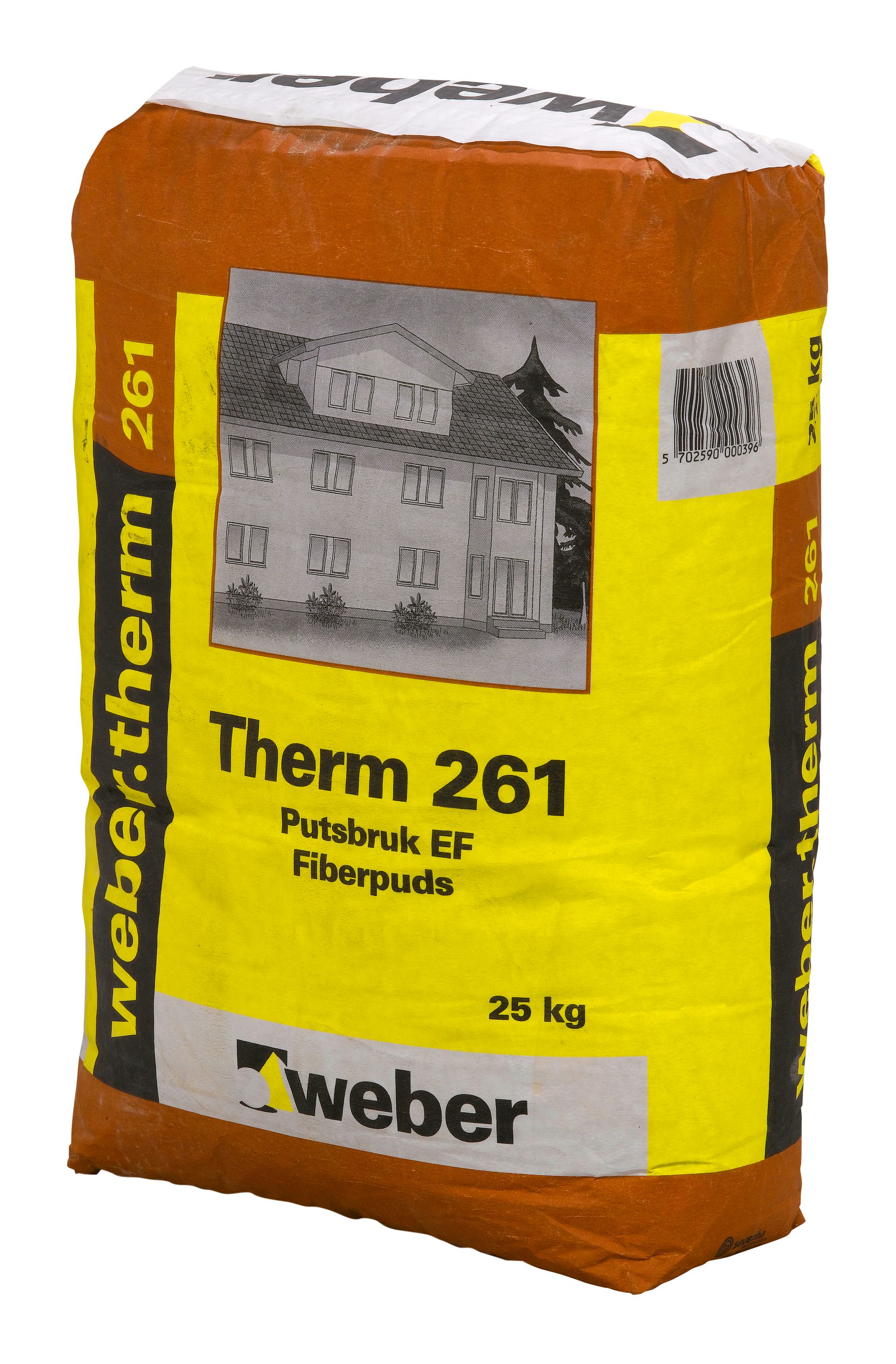 Weber Therm 261 Ef Pudsmørtel 25kg - Ca. 16 Liter Færdigmasse