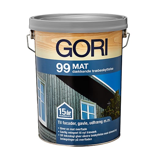 Gori 99 Mat Dækkende 5l - Kulsort