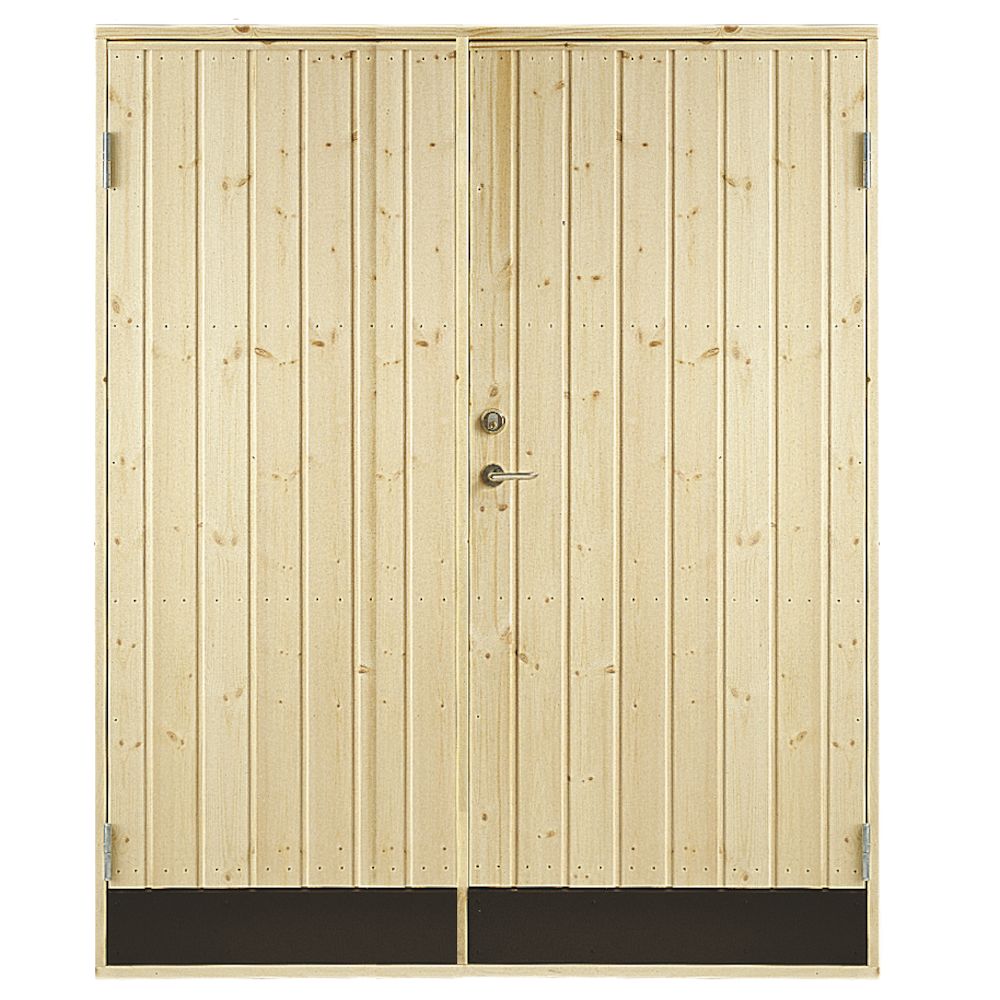 Plus Udhusdør Standard Hu Med Vindue Panel Inkl. Karm 88,6x197,8cm