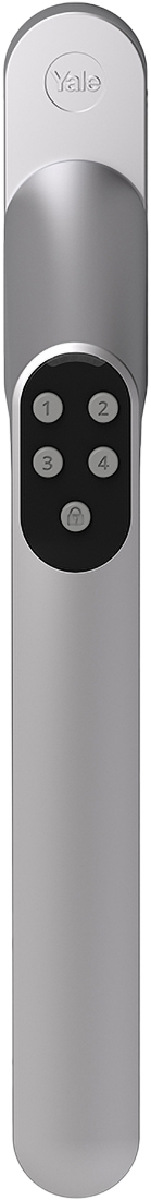 Ruko Yale Kode Håndtag Lige Satin Chrome