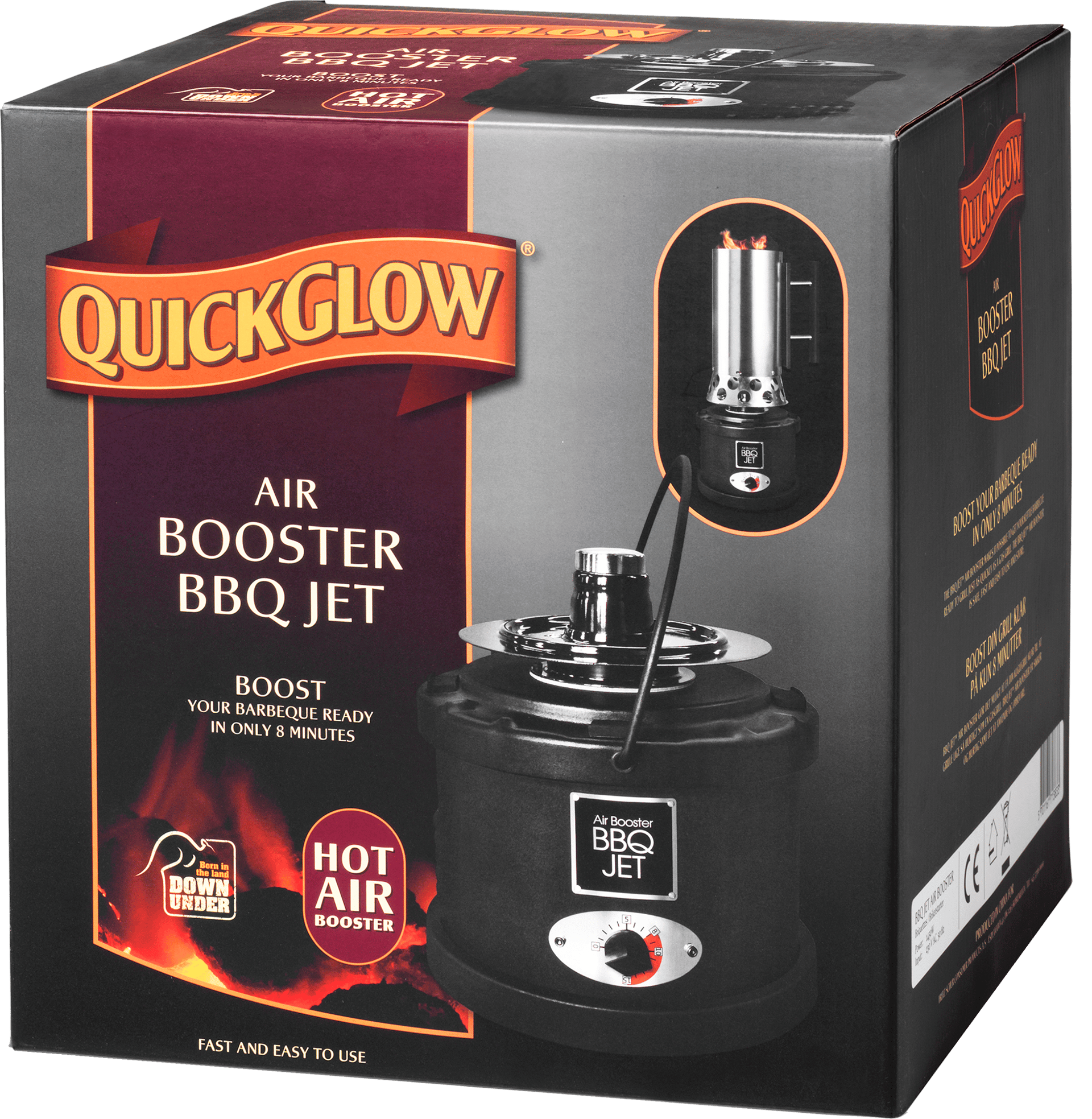 Quick Glow Bbq Jet Air Booster Varmluft Booster
