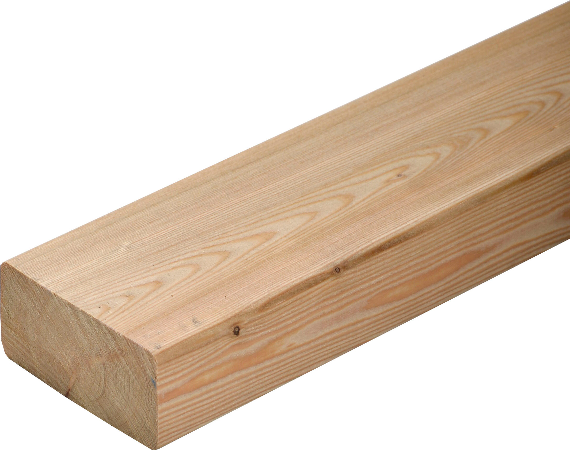 45x95 Mm Sibirisk Lærk Regel Kvarta, Høvlet 4 Sider M/afr. Kanter