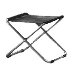 Fiam Chico Skammel Aluminium Med Sort Texteline