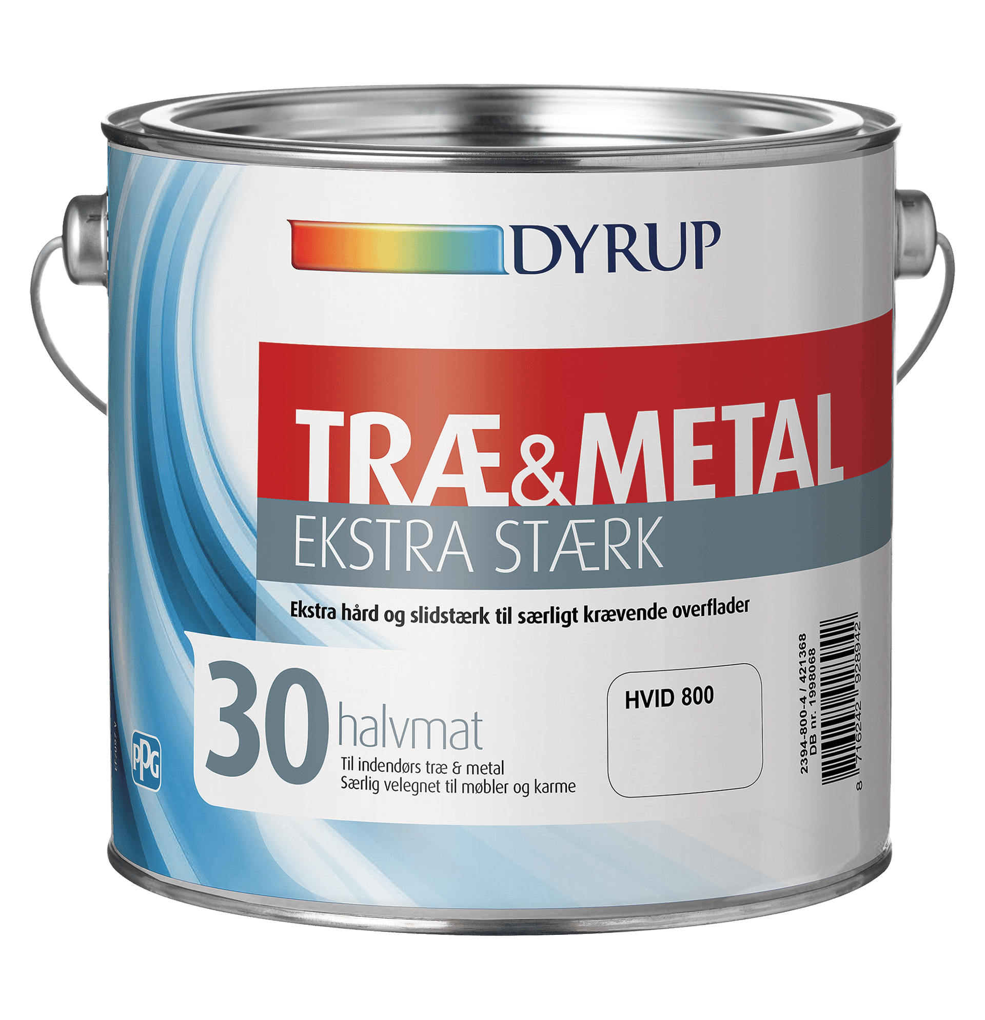 Dyrup Træ Og Metal Ekstra Stærk Halvmat Base 30 2,25l