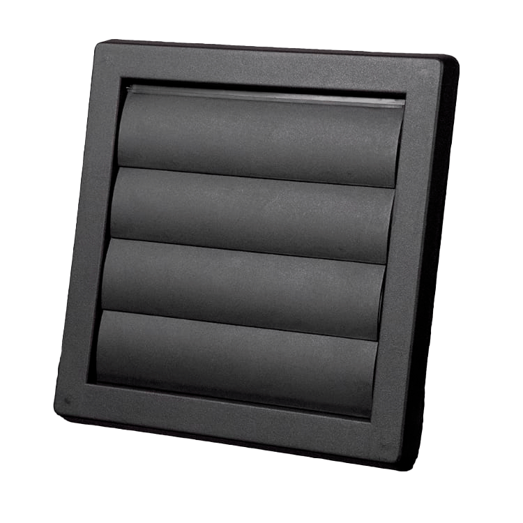 Duka Lamelrist Type 70 Flad Sort 150x150mm