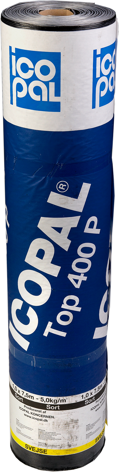 Icopal Top 400 P Sort 0,60x7,5m - 20 Rl Pr Palle