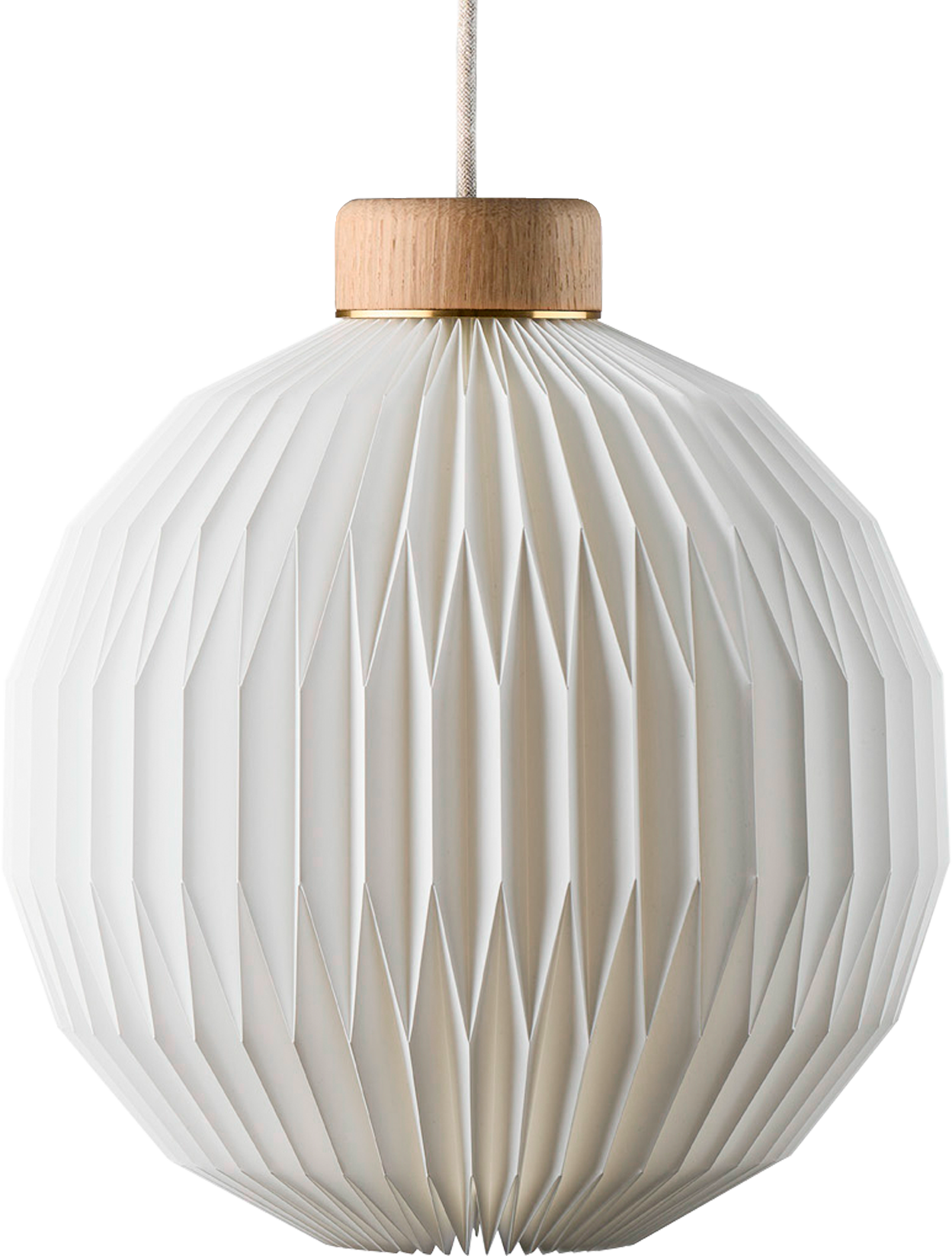 Le Klint Pendel Model 180 Lys Eg Medium Papir Skærm E27