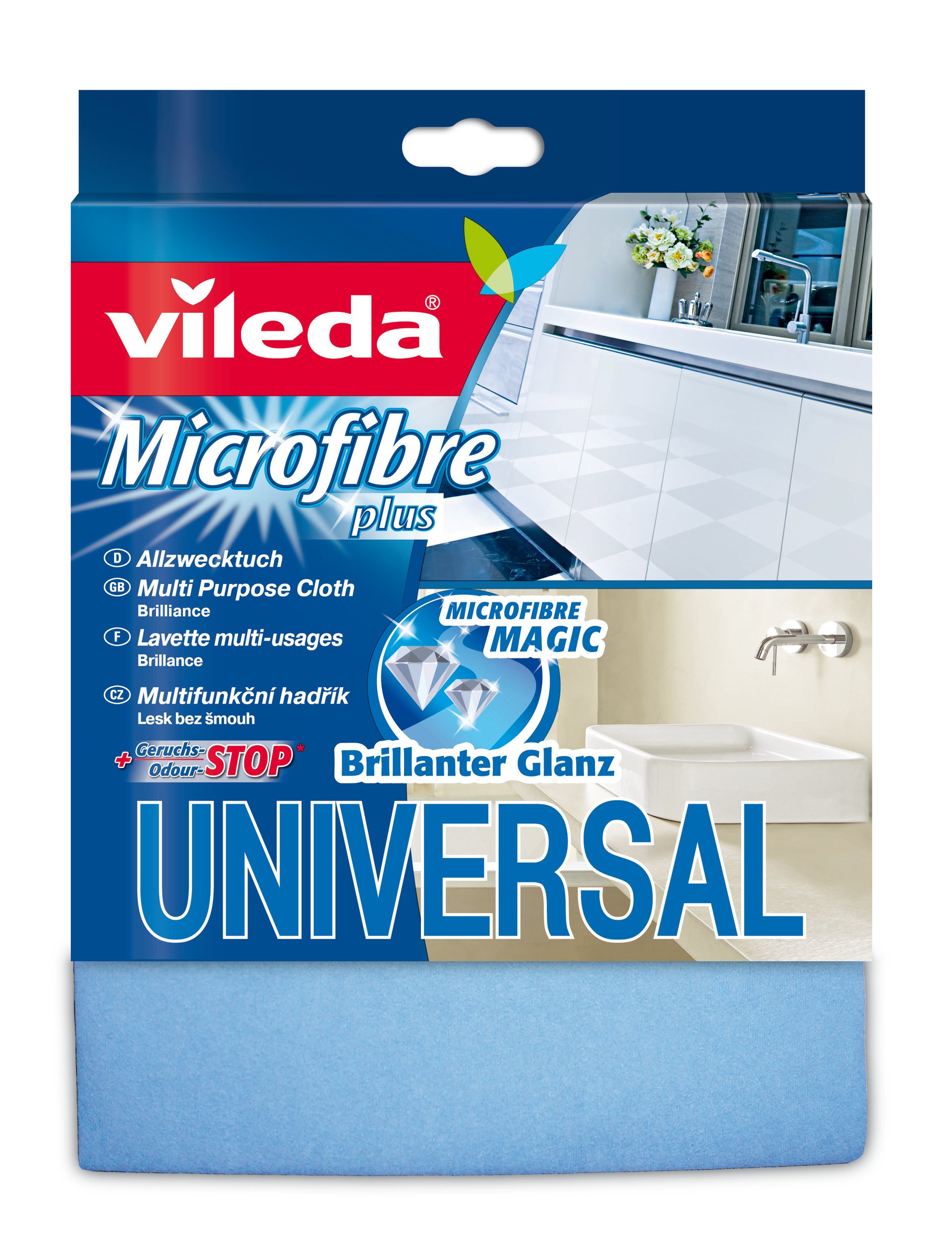 Vileda Universal Klud Blå Microfiber