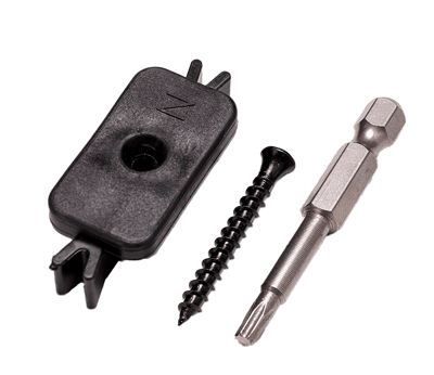 Montageclips Til Bambus Terrassebrædder 17-20stk/m2 50 Stk/ps Inkl. Skruer